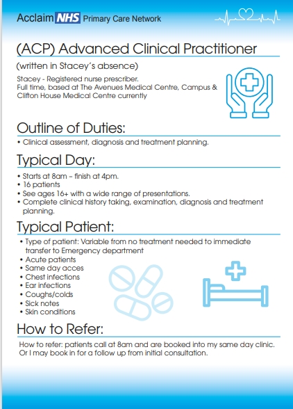 What services we offer « Acclaim NHS PCN